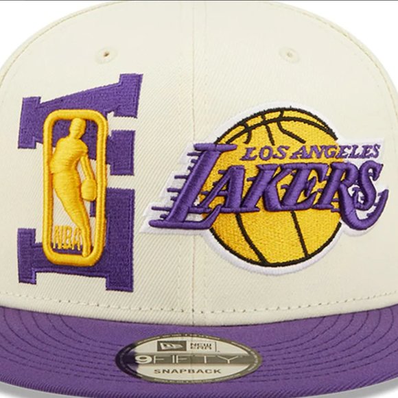 New Era | Accessories | Los Angeles Lakers New Era Cream Purple 222 Nba ...